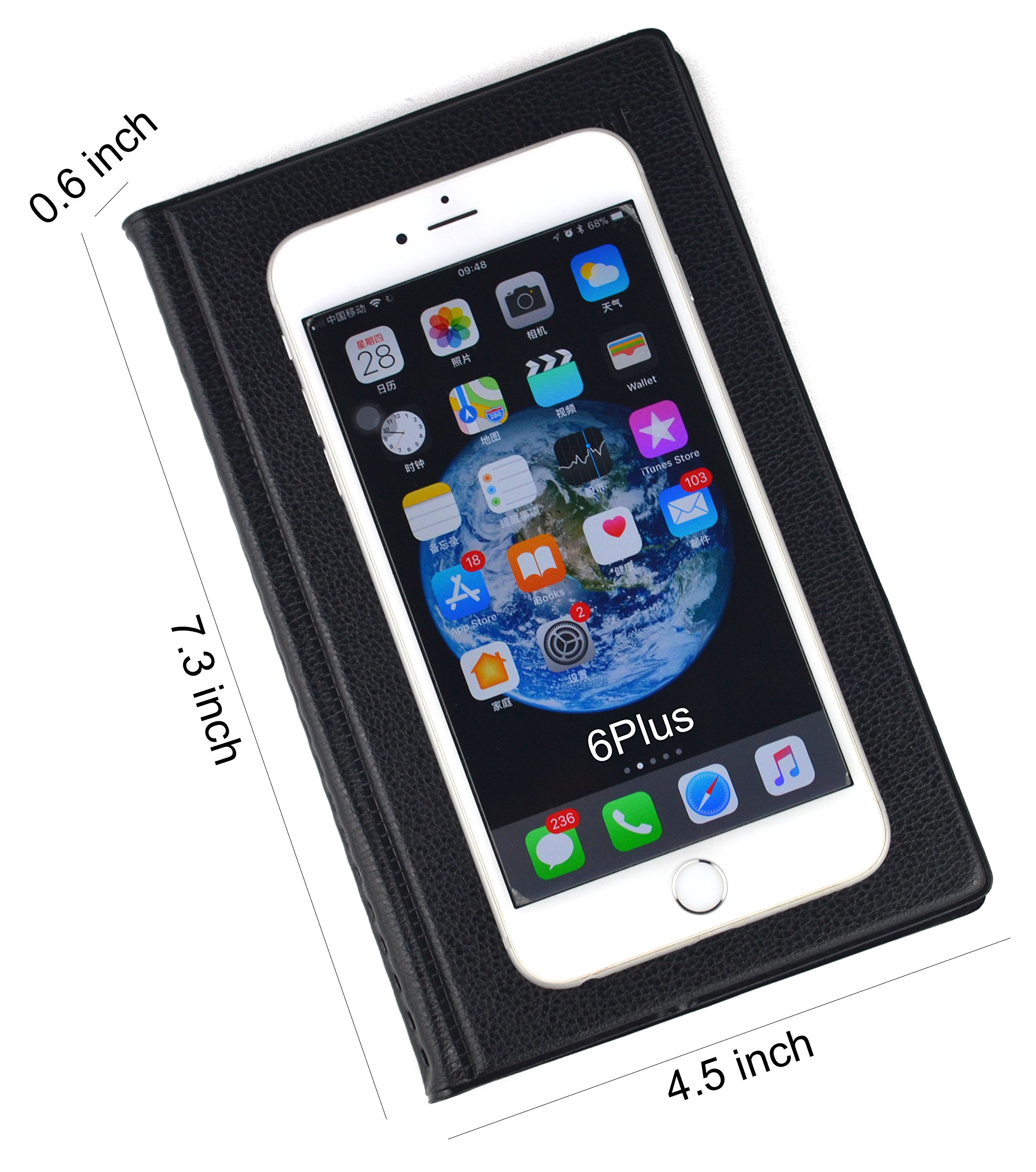 SAMYO Business Card Book Holder Name Card Organizer Professional Office Journal Namecard Holder Organizer Holds 240 Cards - Black