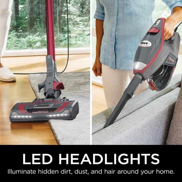 Shark HV370 Rocket Pro Corded Stick Vacuum, Comet Red