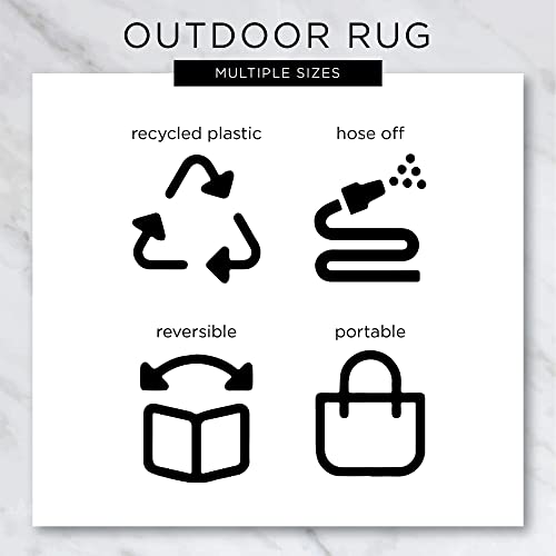 DII Reversible Indoor/Outdoor Diamond Woven Rug, 3x6', Gray