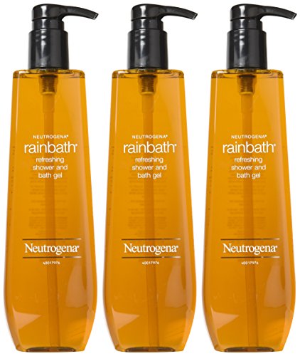 3 Pack Wholesale Lot Neutrogena Rain Bath Refreshing Shower and Bath Gel, 40oz