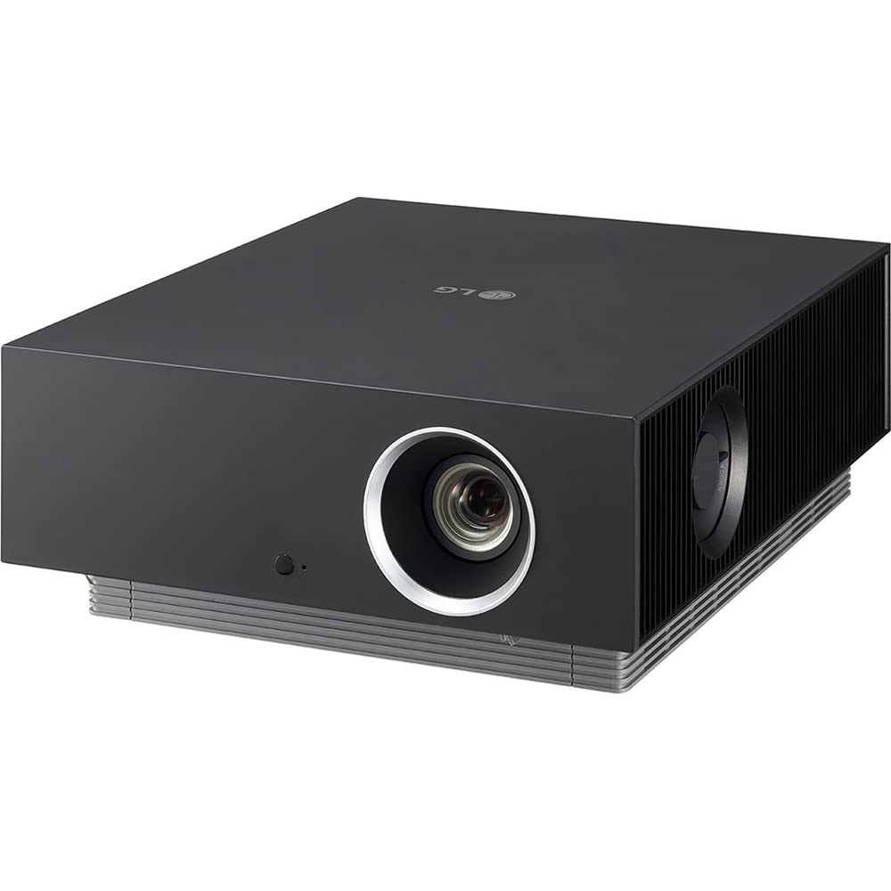 LG AU810PB 4K UHD 3840x2160 Smart Dual Laser CineBeam Projector Bundle with Premium 4 YR CPS Enhanced Protection Pack, Minolta 120" Screen, 2X Deco Gear HDMI Cable and Microfiber Cloth
