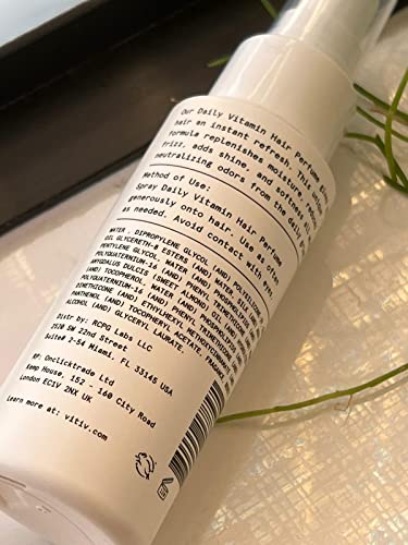 VITIV Daily Vitamin Hair Perfume - Long lasting fragrance that refreshes hair, neutralizes odors, all while providing shine, softness & hydration 2.5oz