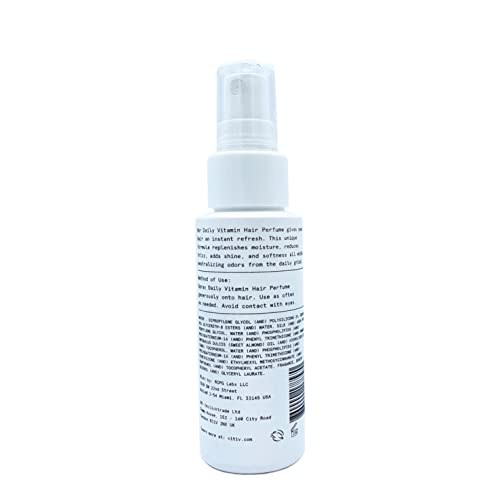 VITIV Daily Vitamin Hair Perfume - Long lasting fragrance that refreshes hair, neutralizes odors, all while providing shine, softness & hydration 2.5oz