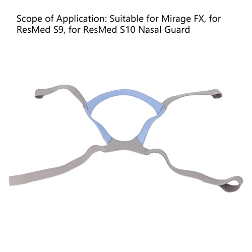 Folanda CPAP Mask Headgear Strap, Universal CPAP Headgear Strap Replacement for Mirage FX/ResMed S9/S10 Nasal Guard, Elastic Breath Machine Head Band, Full Mask Replacement Part, CPAP Supplies