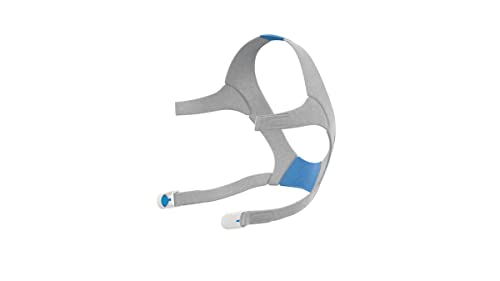 ResMed AirFit/AirTouch N20 Headgear - Replacement Headgear - Features Magnetic Headgear Clips - Large, Blue