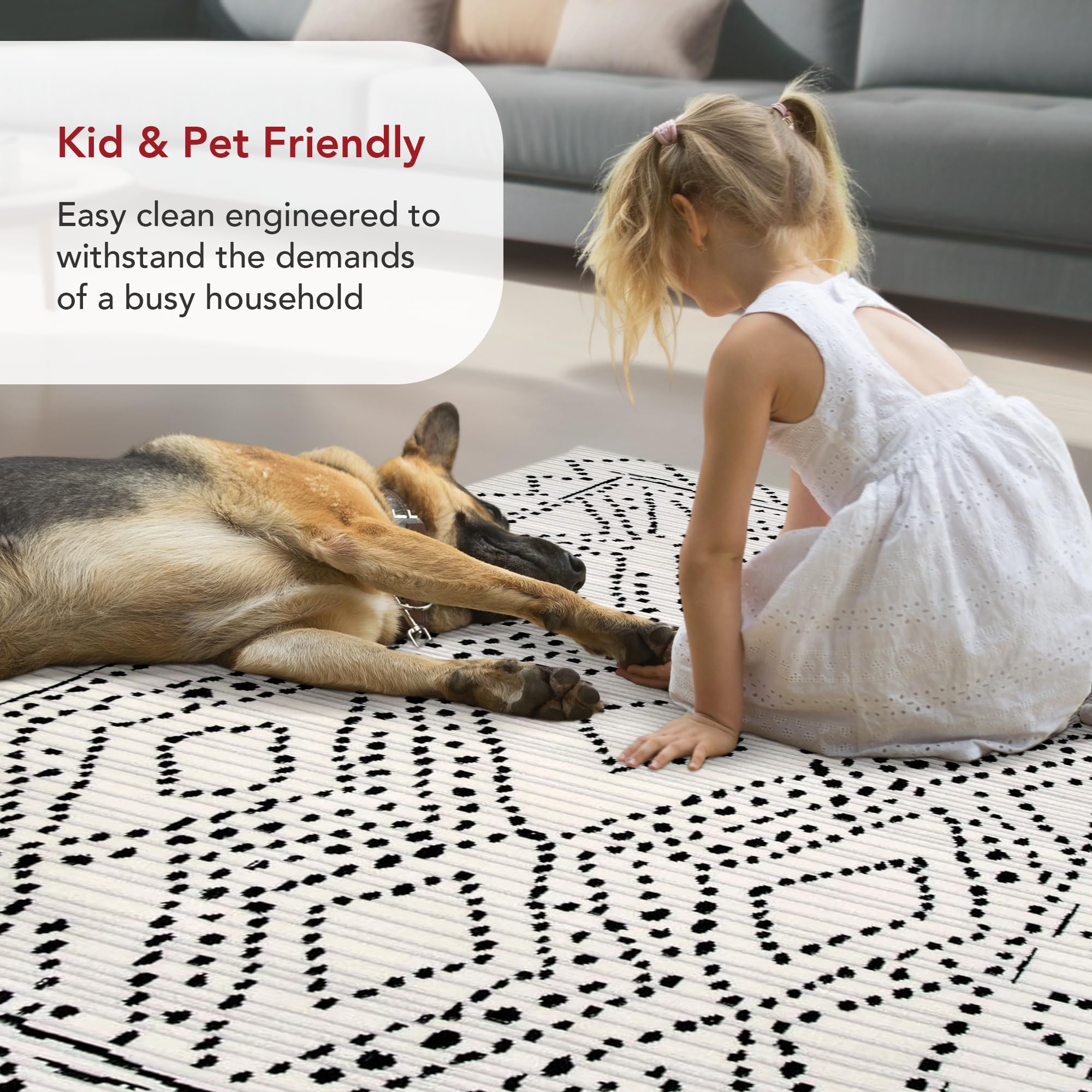 nuLOOM Mila Moroccan Diamond Trellis Area Rug, 7x9, Grey