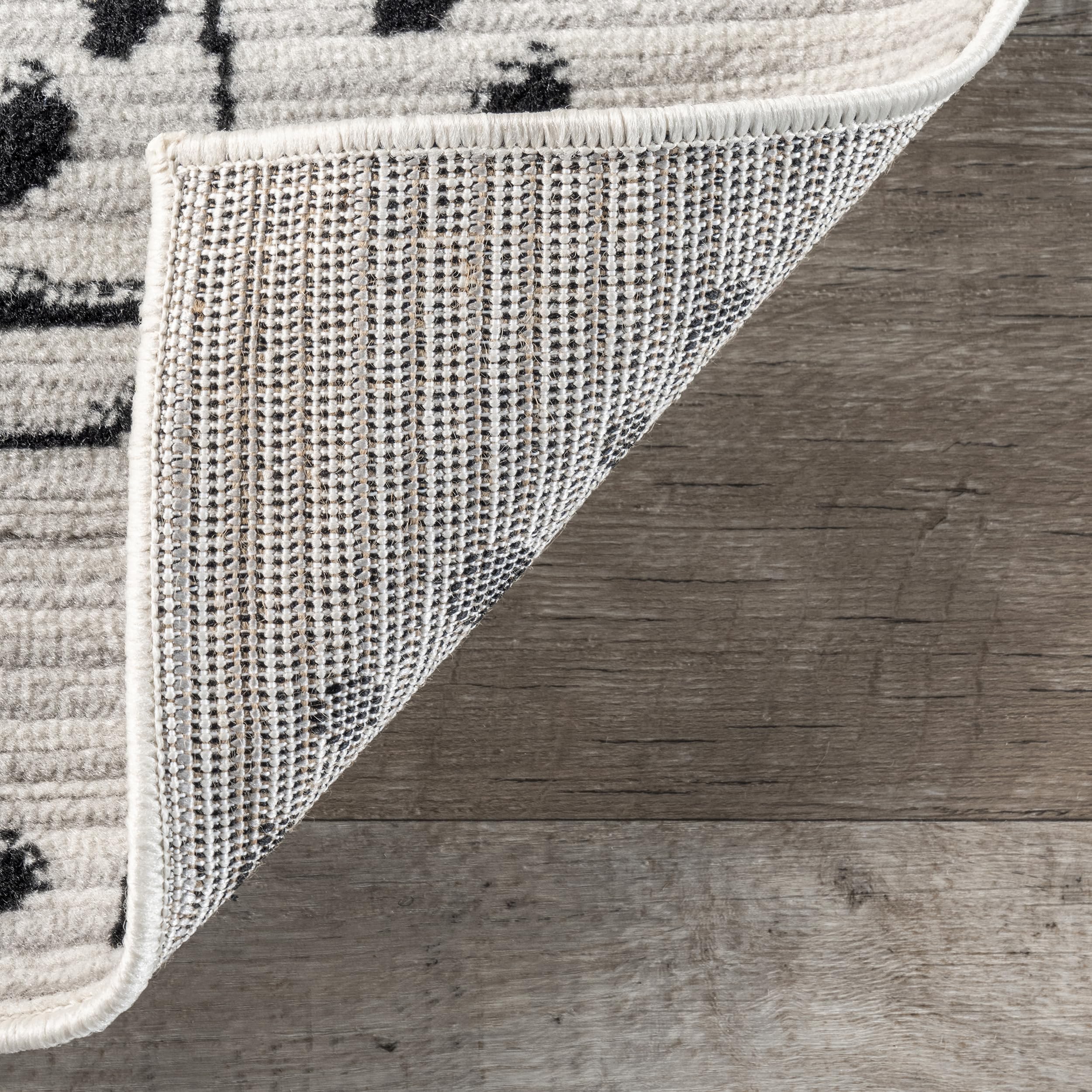 nuLOOM Mila Moroccan Diamond Trellis Area Rug, 7x9, Grey