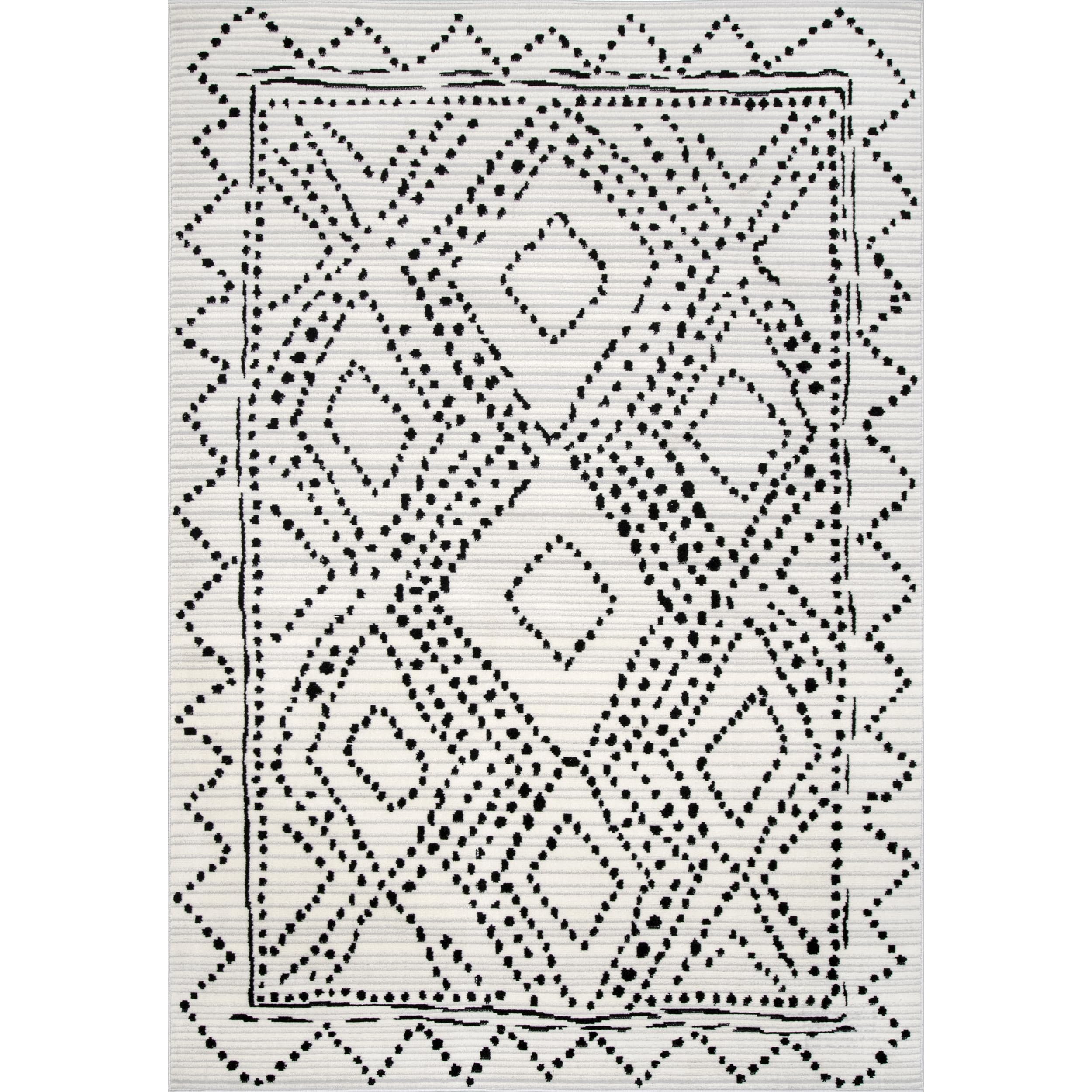 nuLOOM Mila Moroccan Diamond Trellis Area Rug, 7x9, Grey