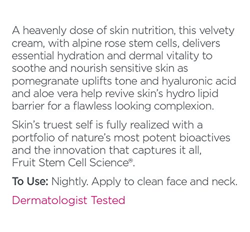 Andalou Naturals Heavenly Night Cream 1000 Roses, Sensitive Skin Moisturizer for Face, Enriched with Hyaluronic Acid & Aloe Vera, 1.7 Ounce