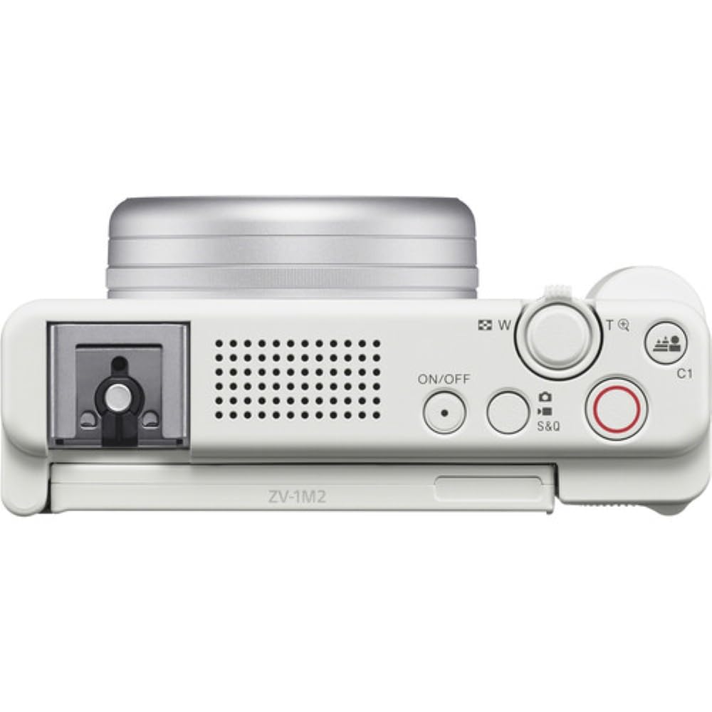 Sony ZV-1 II Digital Camera | White Bundled with Sony Vlogger Accessory Kit + NP-BX1 Battery + Battery Charger + Microfiber Cleaning Cloth + Camera Cleaning Kit (6 Items)