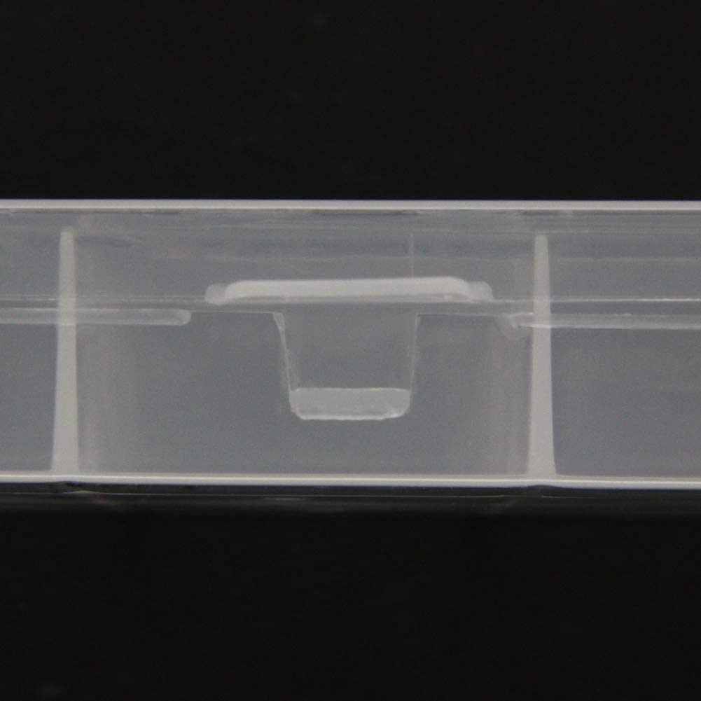Jutagoss Plastic String Organizer Box With Dividers, 7.68x5.31x0.98 inch, 24 Mpartment Craft Storage Containers, 2PCS Bead Tackle Bolt Screw Parts Rock Collection Box.