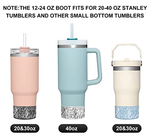 CHEETAH Protective Silicone Boot for Hydro Flask 12-40 oz Water Bottle,Compatible with Stanley 20-40 oz Tumbler Cups,Iron Flask,Simple Modern,Owala,BPA Free Bottle Bottom Sleeve Cover Accessories