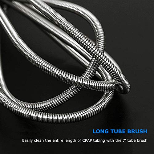 Brush Diameter 15mm 19mm -CPAP Tube Cleaning Brush-Suitable for Most CPAP Hose Type (Blue)