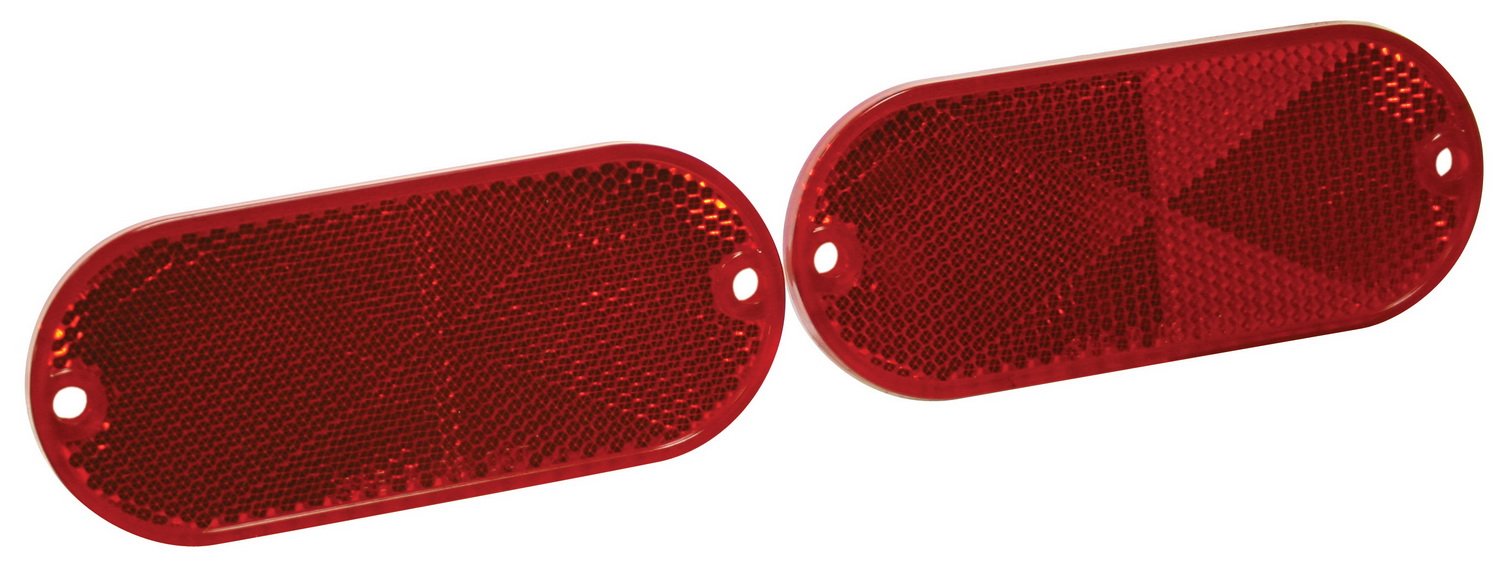 Reese Towpower 73820 Red Quick Mount Reflector - 2 Pack , maroon