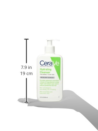 CeraVe Foaming Facial and Hydrating Cleanser, 12 Fl Oz (Pack of 2)