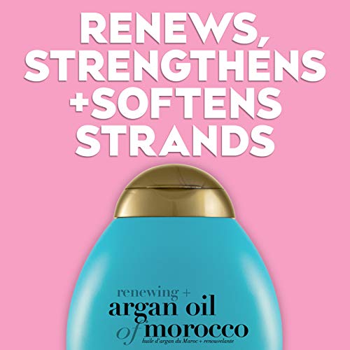 OGX Renewing + Argan Oil of Morocco Shampoo & Conditioner Set, 13 Fl Oz (Pack of 2) (packaging may vary), Blue