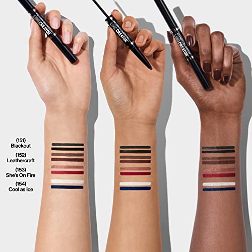 Liquid Eyeliner & Smoky Kohl Pencil by Revlon, ColorStay Line Creator Eye Makeup, Waterproof & Transferproof, Blackout, 0.004 oz