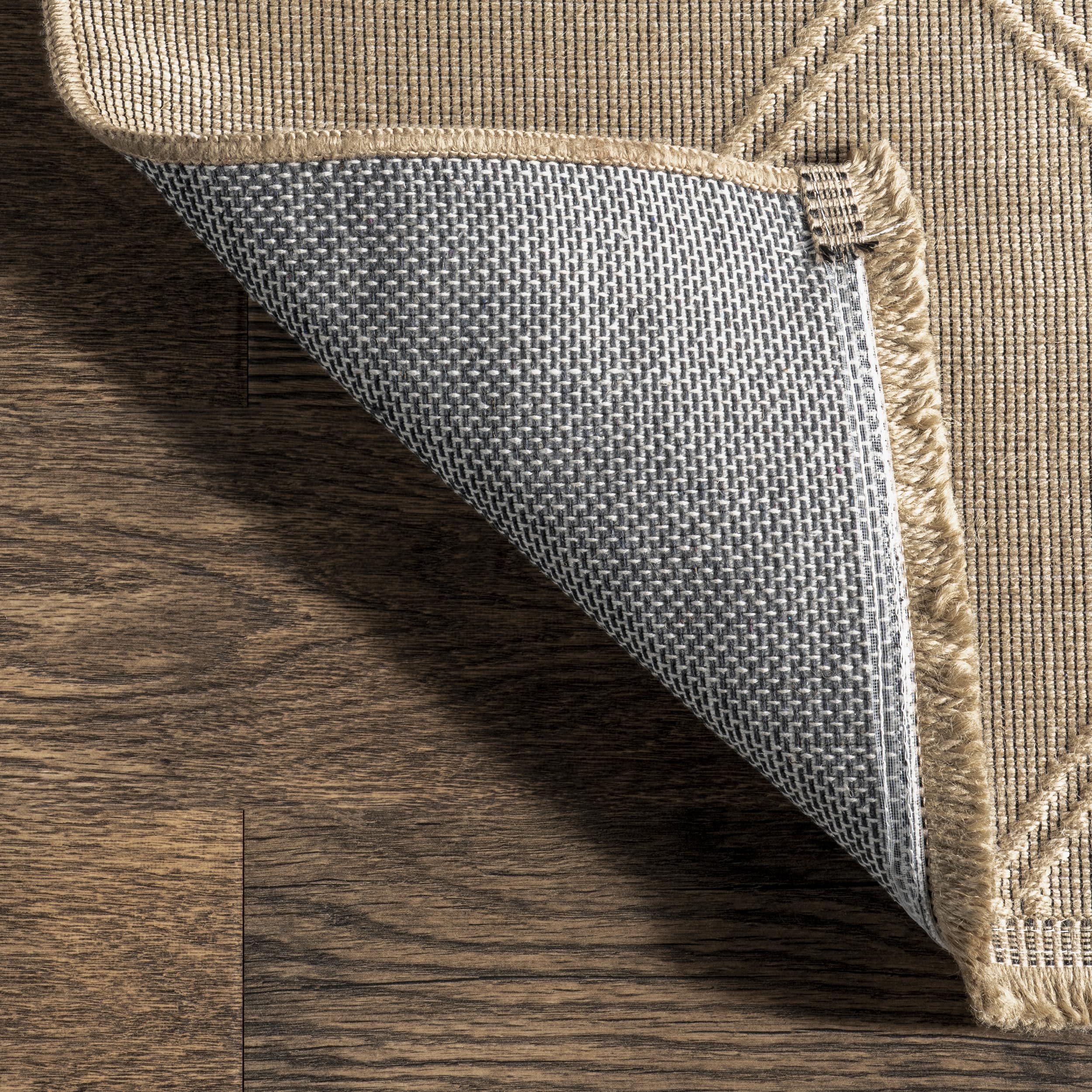 nuLOOM Diamond Trellis Jute Area Rug, 4x6, Natural