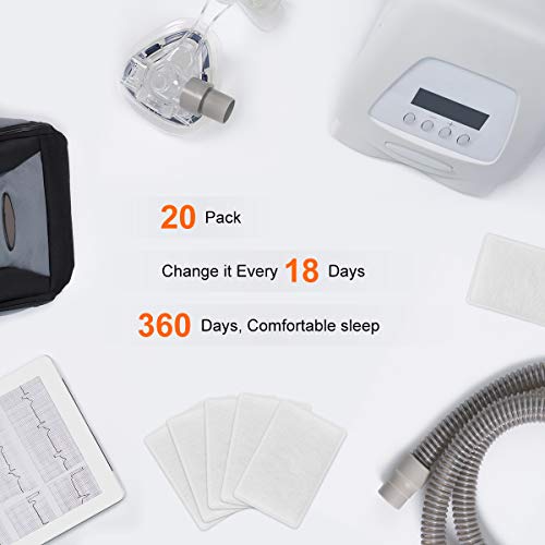 20 Pack CPAP Filters ResMed Premium Disposable Air Filter Universal Replacement Filter Fits ResMed Airsense10 Aircurve10 Airstart 10 ResMed S9 Series CPAP Standard Machines
