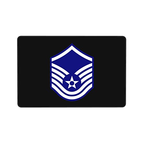 Air Force Master Sergeant 1st SGT Diamond Rank Area Rug Living Room Bedroom Kitchen Sofa Bedside Carpet Floor Mats 36"X24"