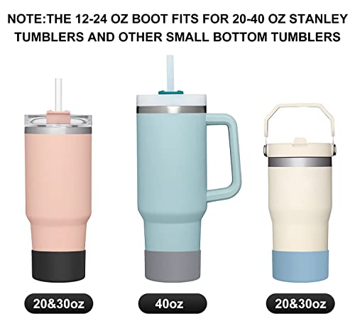 CHEETAH Protective Boot for Hydroflask Water Bottle 12oz - 40oz, BPA Free Bottom Silicone Sleeve Cover, Compatible with All Water Bottles with Bottom Width of 2.87-3.56in (12-24oz, Alpine)