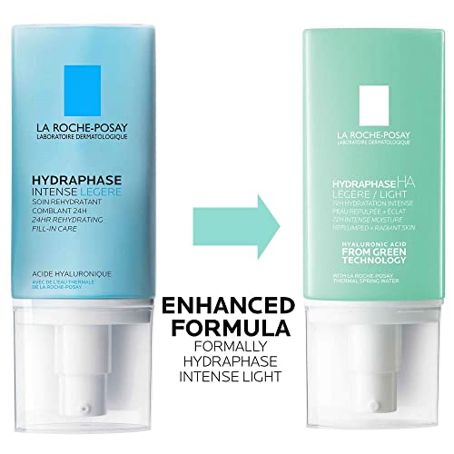 La Roche-Posay HydraphaseHA Light Face Moisturizer, Hyaluronic Acid Face Moisturizer with 72HR Hydration, Oil Free & Non-Comedogenic, 50 MLÂ , 1.69 fl. oz.