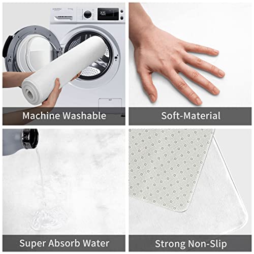Bath Mat,Diamond Buffalo Plaid Non-Slip Bath Mat for Bathroom/Bedroom Entrance Geometric Pink Blue Personalized Custom Entry Mats Carpets Absorbent Water and Mud 16"x24"