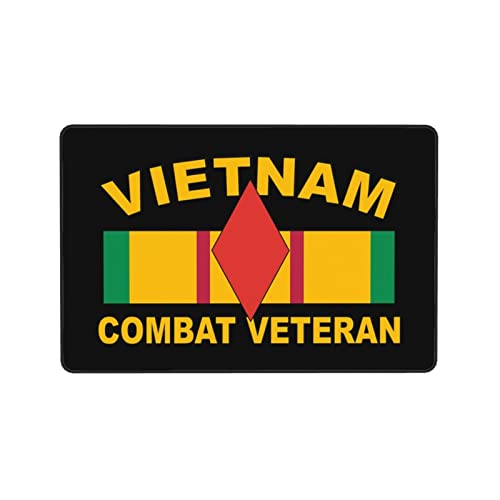 5th Infantry Division 'Red Diamond' Vietnam Combat Veteran Area Rug Living Room Bedroom Kitchen Sofa Bedside Carpet Floor Mats 36"X24"