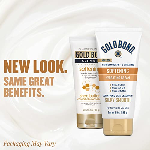 Gold Bond Ultimate Softening Skin Therapy Lotion, 5.5 oz. (Pack of 4), With Shea Butter for Rough & Dry Skin