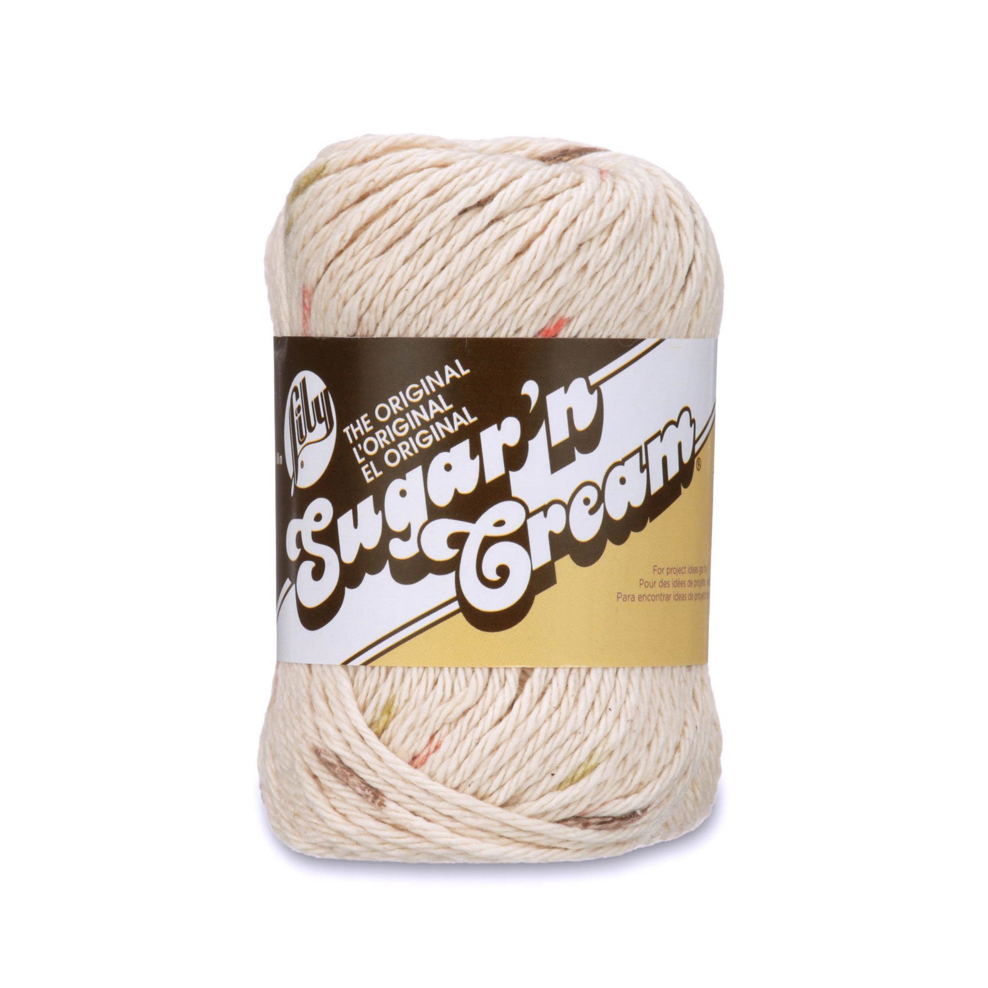 Lily Sugar 'N Cream The Original Ombre Yarn, 2oz, Gauge 4 Medium, 100% Cotton, Sonoma Print - Machine Wash & Dry