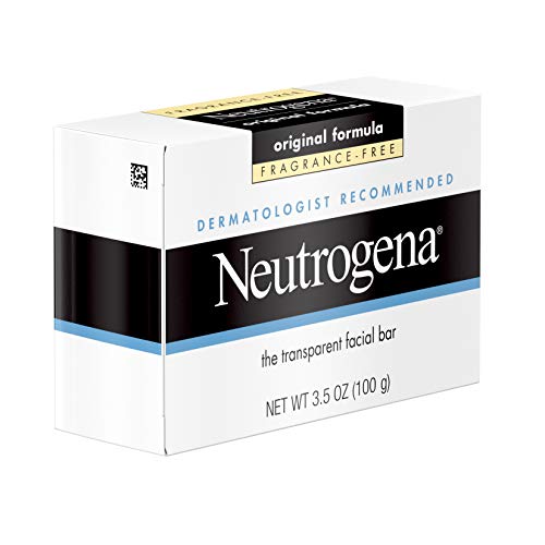 Neutrogena The Transparent Facial Bar Original Formula, Fragrance Free 3.50 oz (Pack of 5)