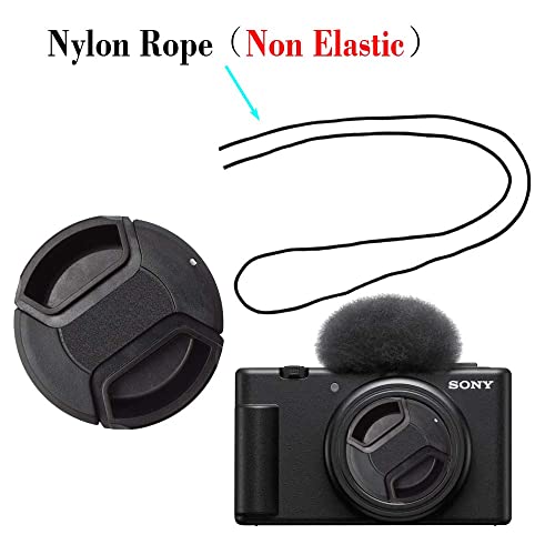 ULBTER Screen Protector for Sony ZV-1F Vlog Camera & Lens Cap Cover 0.3mm 9H Hardness Tempered Glass Cover Anti-Scrach Anti-Fingerprint Anti-Dust Anti-Bubble [2+2 Pack]