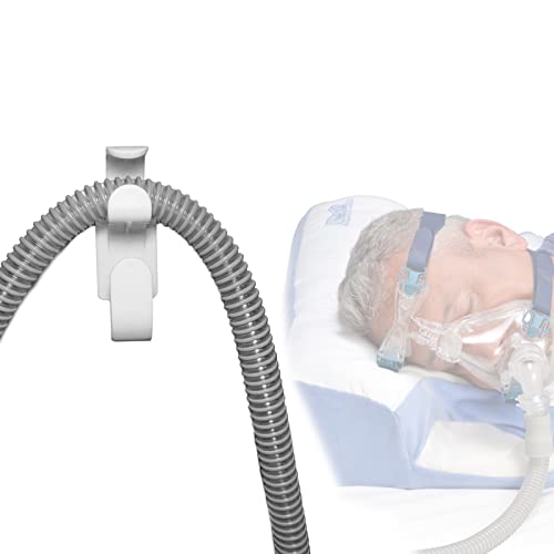 CPAP Hose Hanger with Anti-Skid Function,CPAP Hose Organizer and Headband Hook Combined into one. Provide Stable and Tangle Free CPAP Pipeline System to Make You Sleep Better