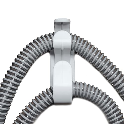 CPAP Hose Hanger with Anti-Skid Function,CPAP Hose Organizer and Headband Hook Combined into one. Provide Stable and Tangle Free CPAP Pipeline System to Make You Sleep Better