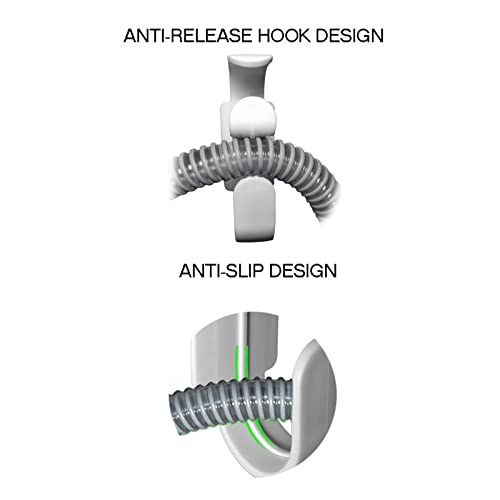 CPAP Hose Hanger with Anti-Skid Function,CPAP Hose Organizer and Headband Hook Combined into one. Provide Stable and Tangle Free CPAP Pipeline System to Make You Sleep Better