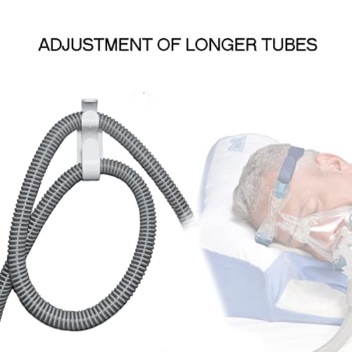 CPAP Hose Hanger with Anti-Skid Function,CPAP Hose Organizer and Headband Hook Combined into one. Provide Stable and Tangle Free CPAP Pipeline System to Make You Sleep Better