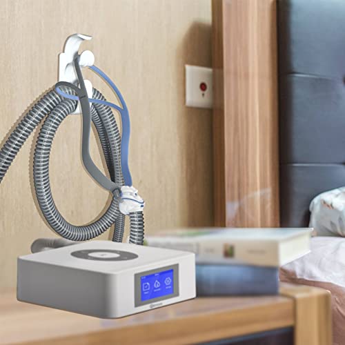 CPAP Hose Hanger with Anti-Skid Function,CPAP Hose Organizer and Headband Hook Combined into one. Provide Stable and Tangle Free CPAP Pipeline System to Make You Sleep Better