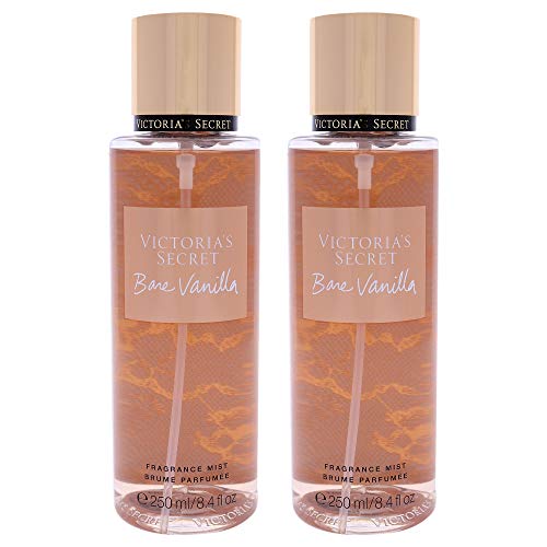Bare Vanilla by Victorias Secret for Women - 8.4 oz Fragrance Mist - Pack of 2