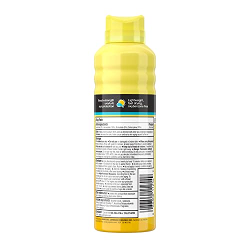 Neutrogena Beach Defense Sunscreen Spray SPF 50 Water-Resistant Sunscreen Body Spray with Broad Spectrum SPF 50, PABA-Free, Oxybenzone-Free & Fast-Drying, Superior Sun Protection, 6.5 oz