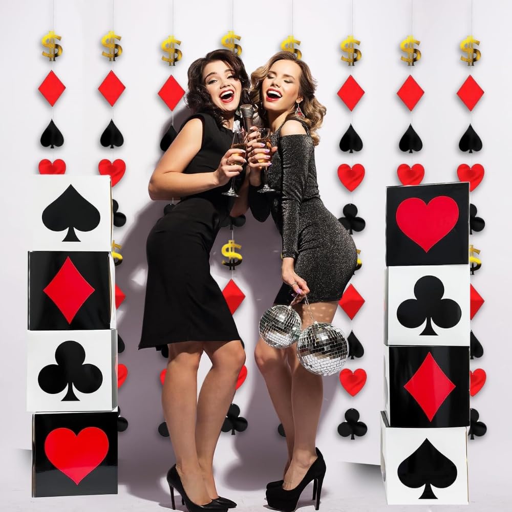 Casino Party Hanging Decoration | Pack of 6