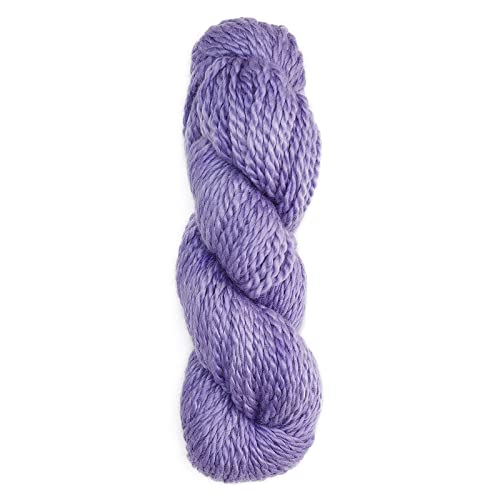 100% Baby Alpaca Yarn Wool 100g Hank Bulky Weight Hand Dyed Made in Peru - Heavenly Soft and Perfect for Knitting and Crocheting (Lavender, Bulky Hand Dyed - 100g Hank)