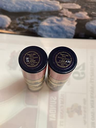 Estee Lauder Pack of 2 x Pure Color Envy Hi-Lustre Lipstick 223 Candy, 0.12 oz each Sample Size Unboxed