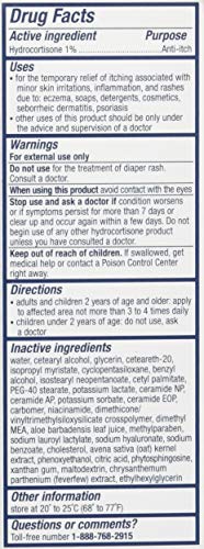 CeraVe Hydrocortisone cream 1% | 1 ounce | eczema treatment & dry skin itch relief cream | fragrance free, 1 Ounce