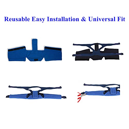 CPAP Neck Pads Headgear Strap Covers - for Most CPAP Full Face & Nasal Mask Headgear Straps Comfortbale Breathable