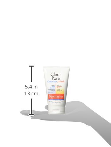 Neutrogena Clear Pore Facial Cleanser / Face Mask containing Kaolin & Bentonite Clay, Acne Treatment with Benzoyl Peroxide, 4.2 fl. oz (Pack of 3)