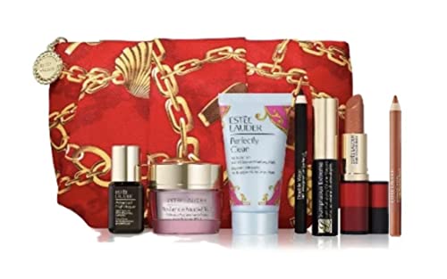 Estee Lauder 2021 8pcs Lift & Hydrate System Set Includes Resilience Multi-Effect Creme SPF 15, Advanced Night Repair Serum (Worth over $140!)