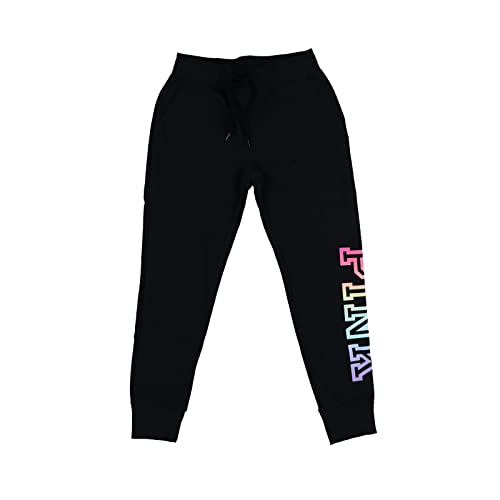 Victoria's Secret Sweatpants Skinny Jogger (M, Black Rainbow Logo)