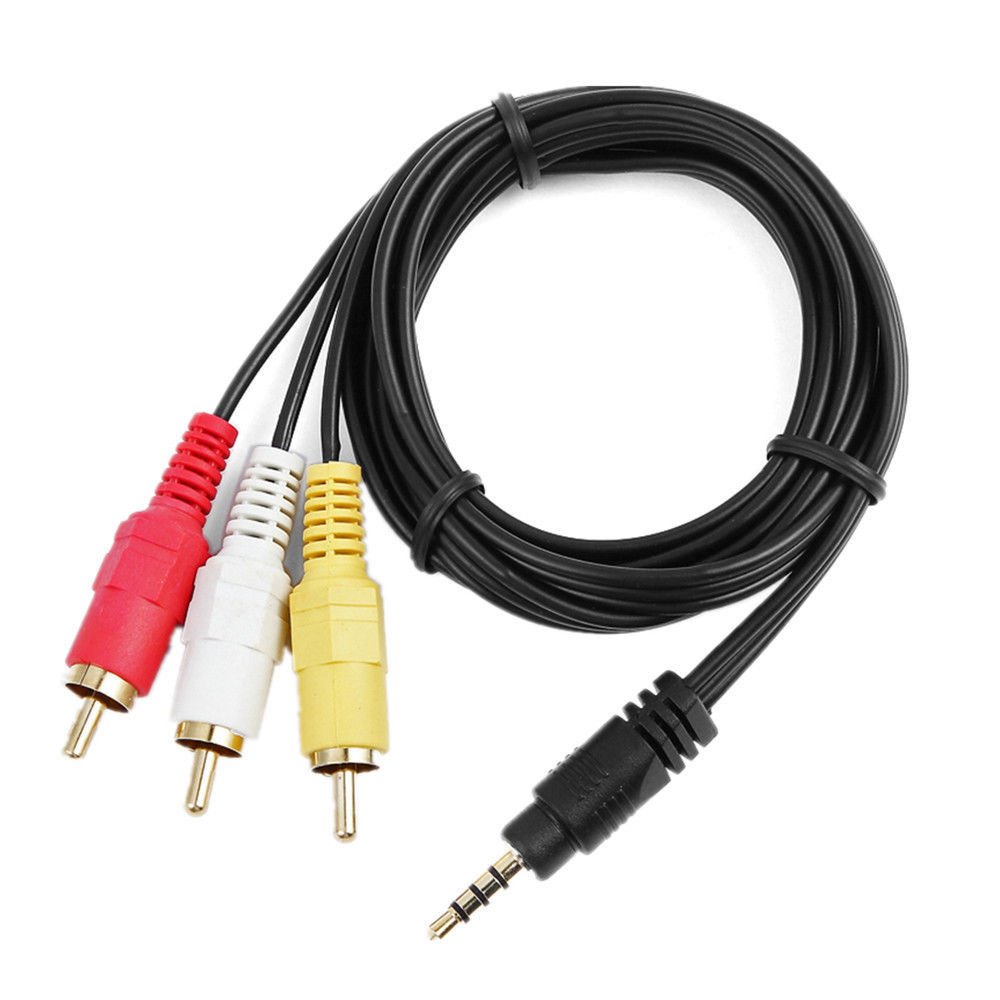 3.5mm to 3 RCA AV TV Cable, MaxLLTo Audio Video Cord Lead for Sony DCR-TRV480 DCR-TRV460 DCR-TRV360 DCR-TRV350 e - 5 Feet