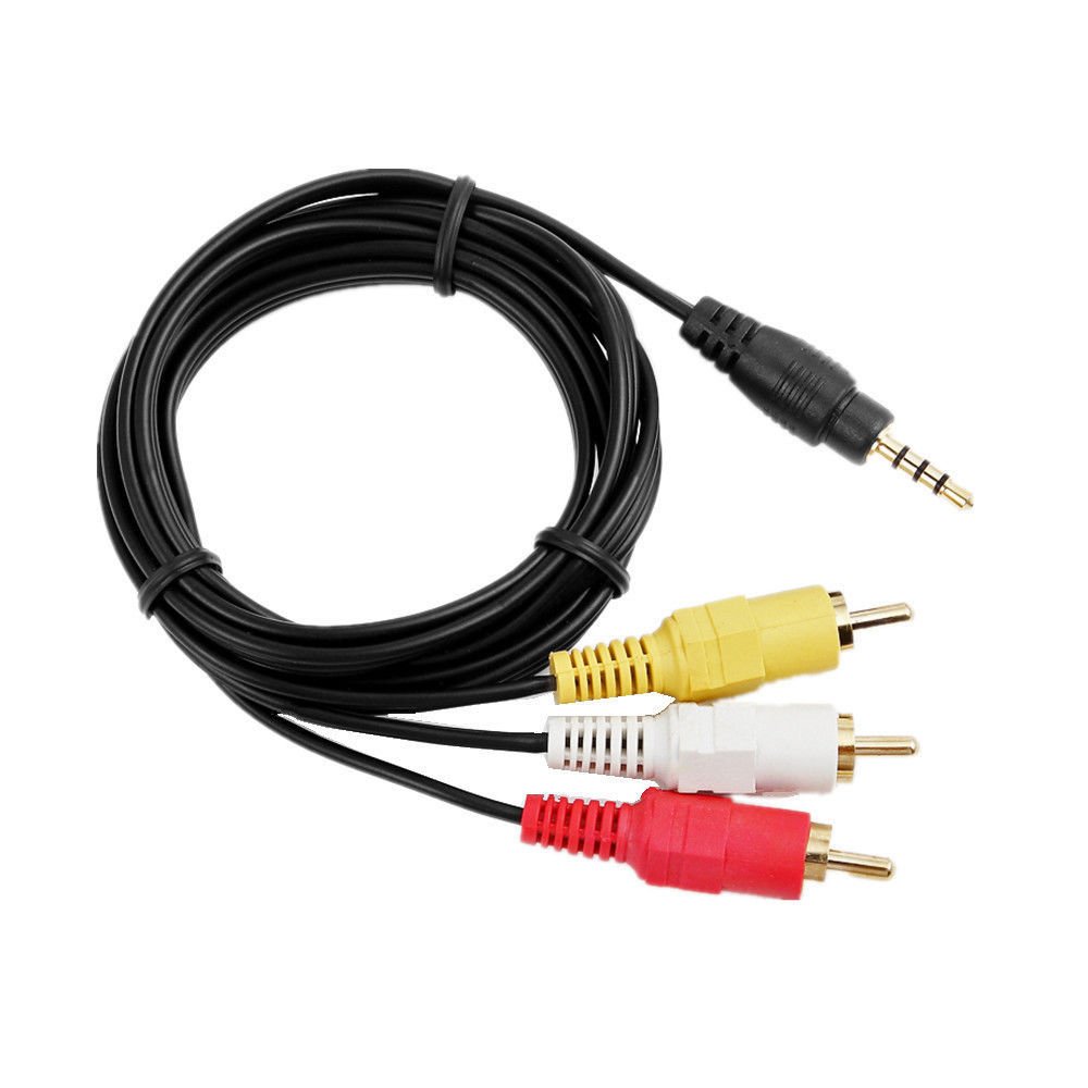 3.5mm to 3 RCA AV TV Cable, MaxLLTo Audio Video Cord Lead for Sony DCR-TRV480 DCR-TRV460 DCR-TRV360 DCR-TRV350 e - 5 Feet