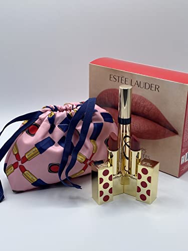 Estee Lauder for Sculpted Lips Lipsticks, Mascara 2022 Gift Set 3 Full Sizes 420 Rebellious Rose, 333 Persuasive, Sumptuous Extreme